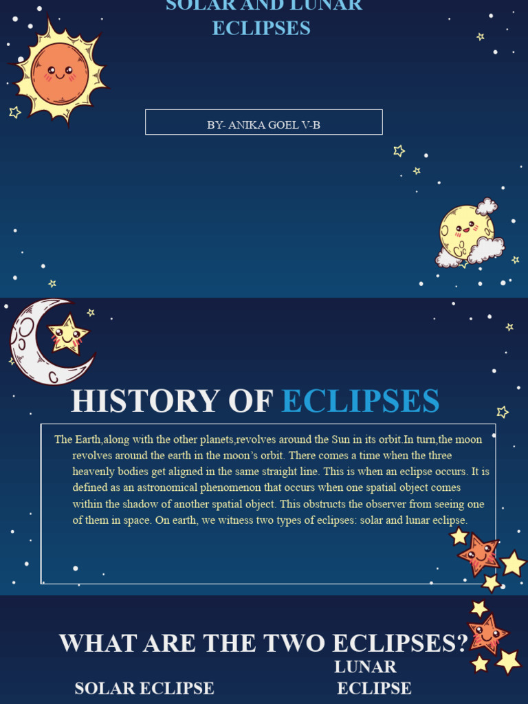 Solar & Lunar Eclipses Explained | PDF | Solar Eclipse | Moon