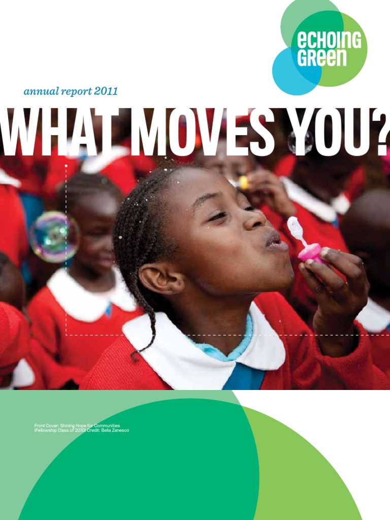 Echoing Green Annual Report 2011 | PDF | Social Entrepreneurship | Entrepreneurship