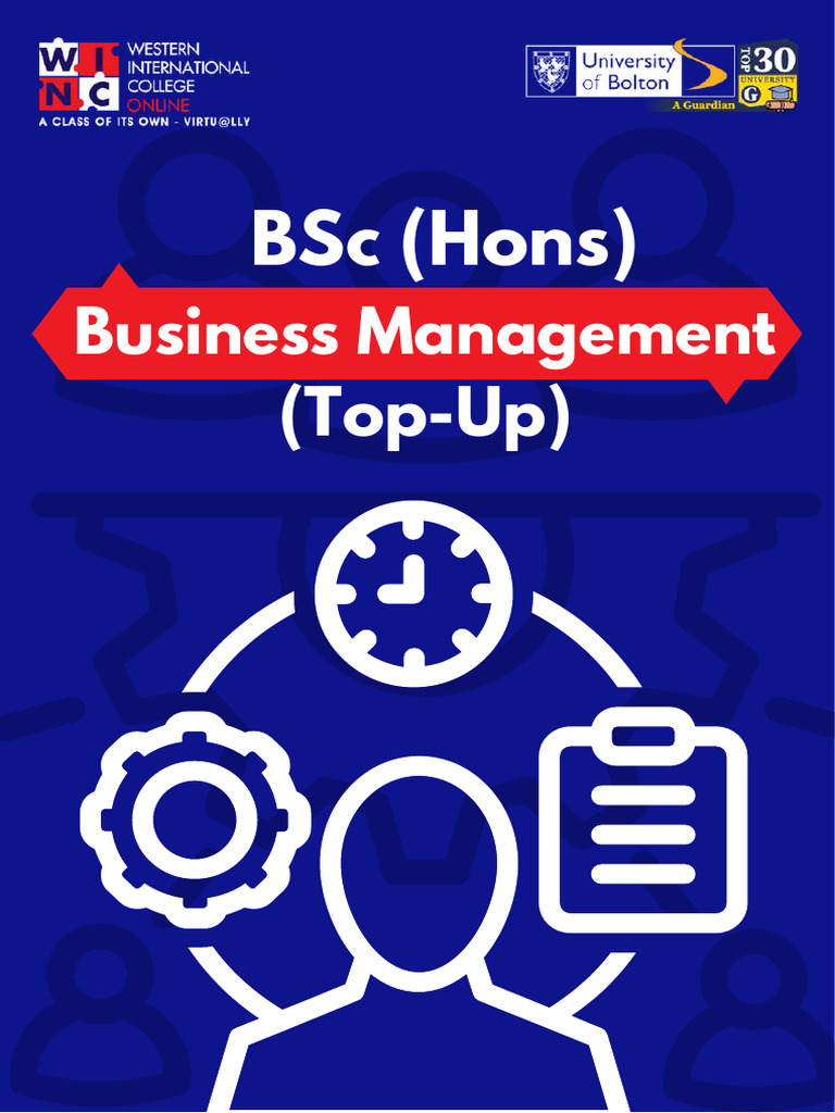 BSC Hons Business Management Top Up | PDF | Learning | Bachelor Of Science