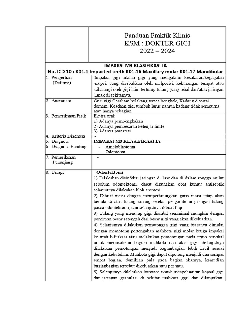 5 PPK Dokter Gigi | PDF