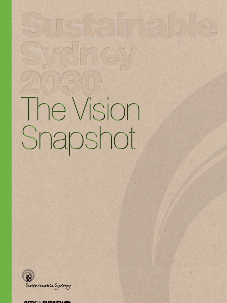 2030 Vision Snapshot | PDF | Affordable Housing | Sydney