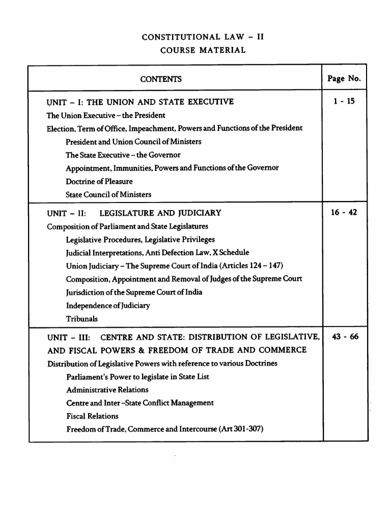 Constitutional Law Part 2 Study Notes | PDF