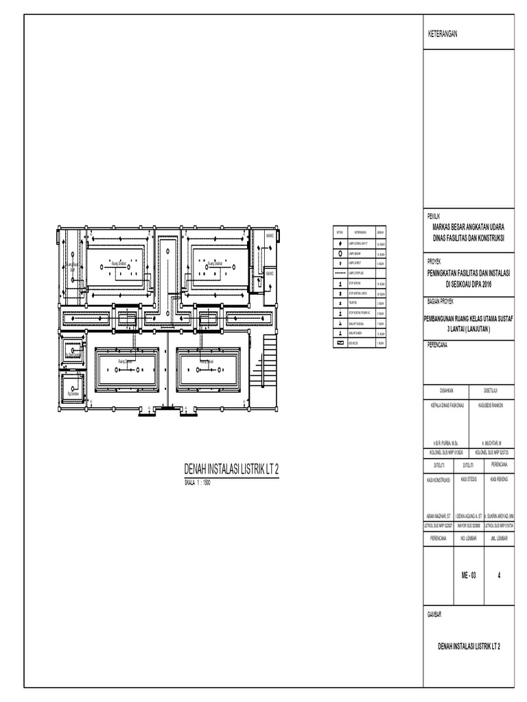 Denah Instalasi Listrik Lt 2 | PDF