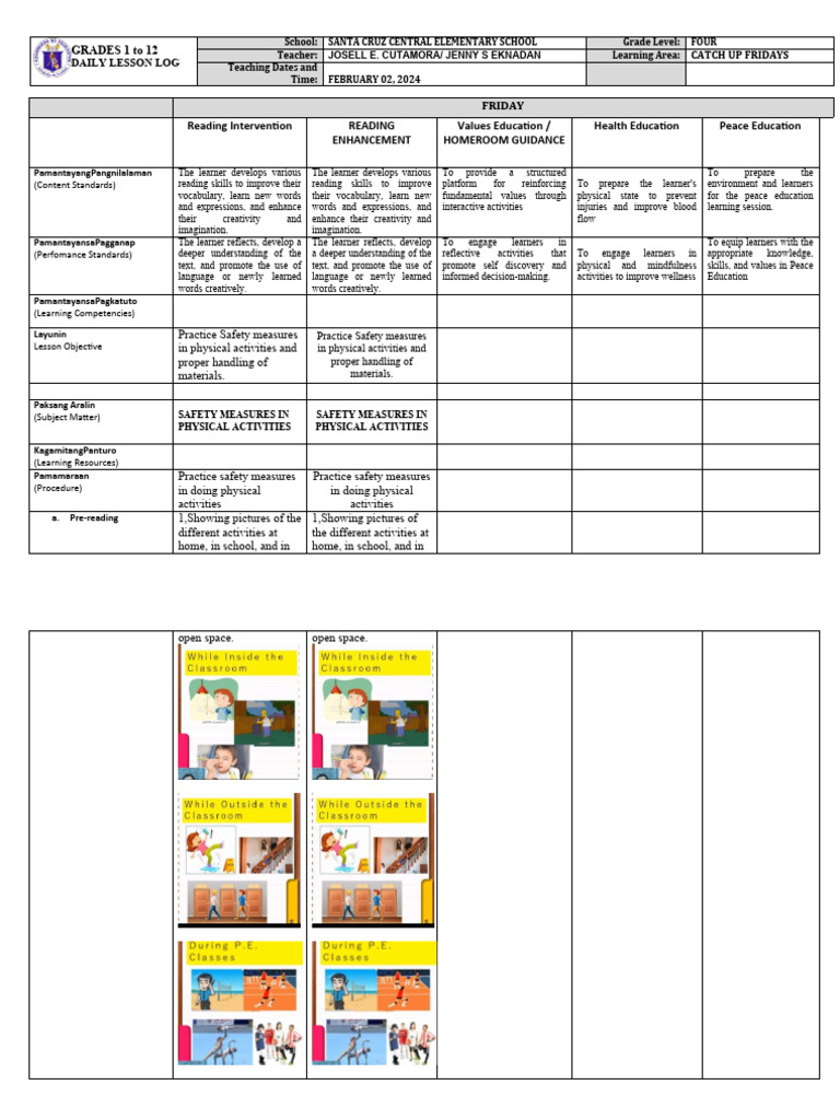 Science 4 Catch Up Friday | PDF | Learning | Behavior Modification