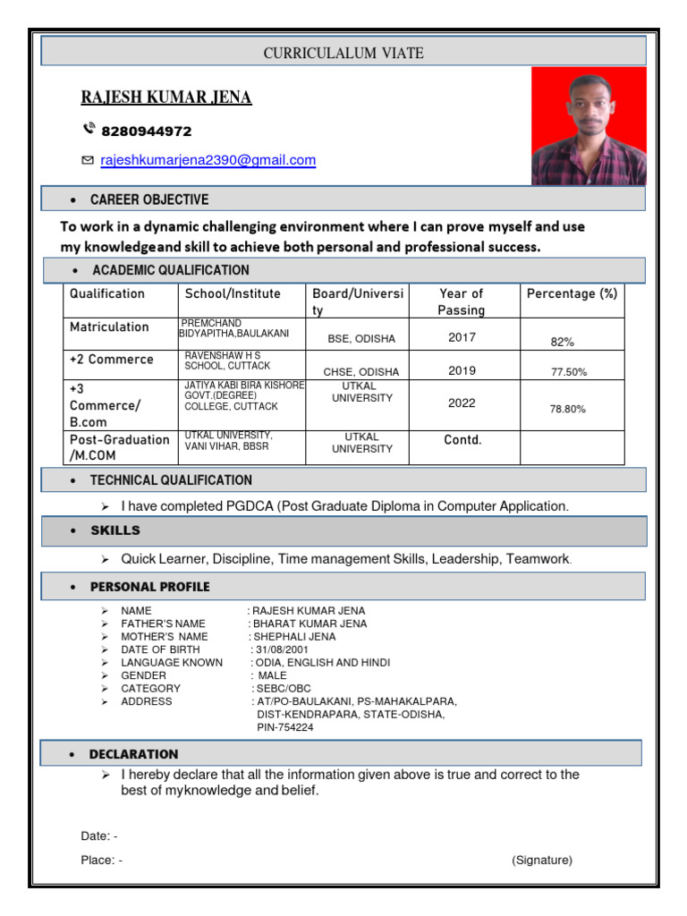 Rajesh CV | PDF