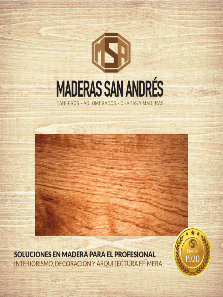 Catálogo Maderas San Andrés | Descargar gratis PDF | Madera
