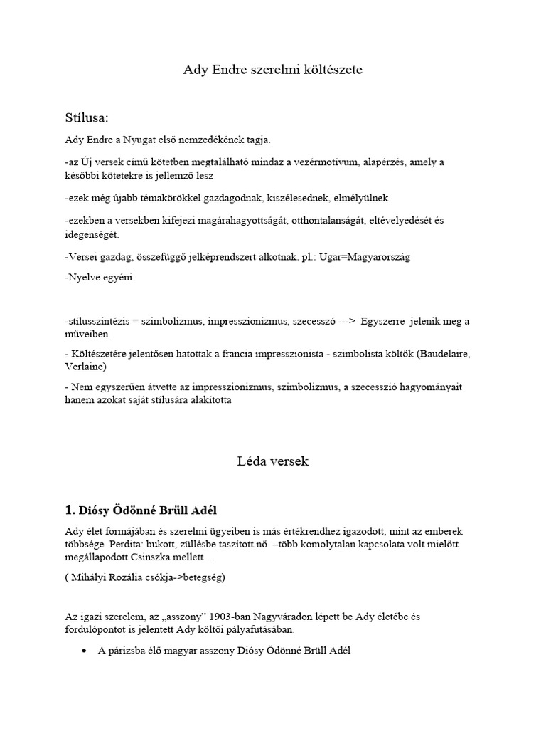 Ady Endre | PDF