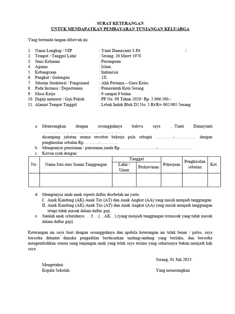 Contoh Skumptk | PDF