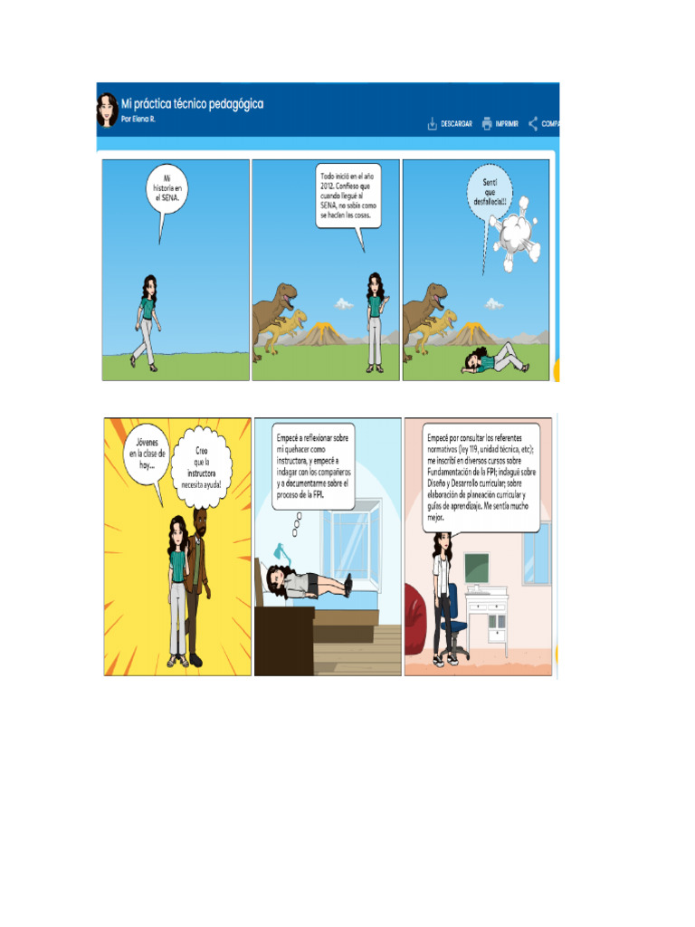 Mi Recorrdio Pedagógico Comic | PDF