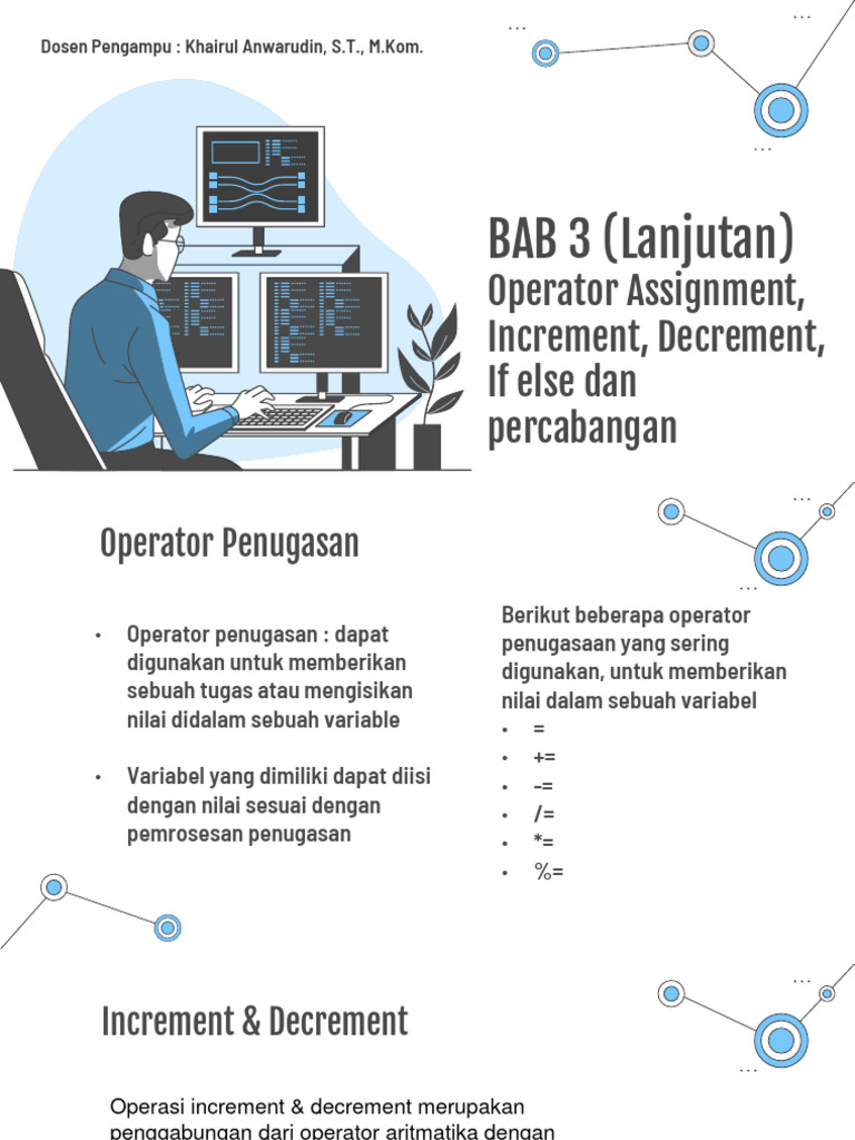 BAB 3 Operator Penugasan (Lanjutan) | PDF | Komputer