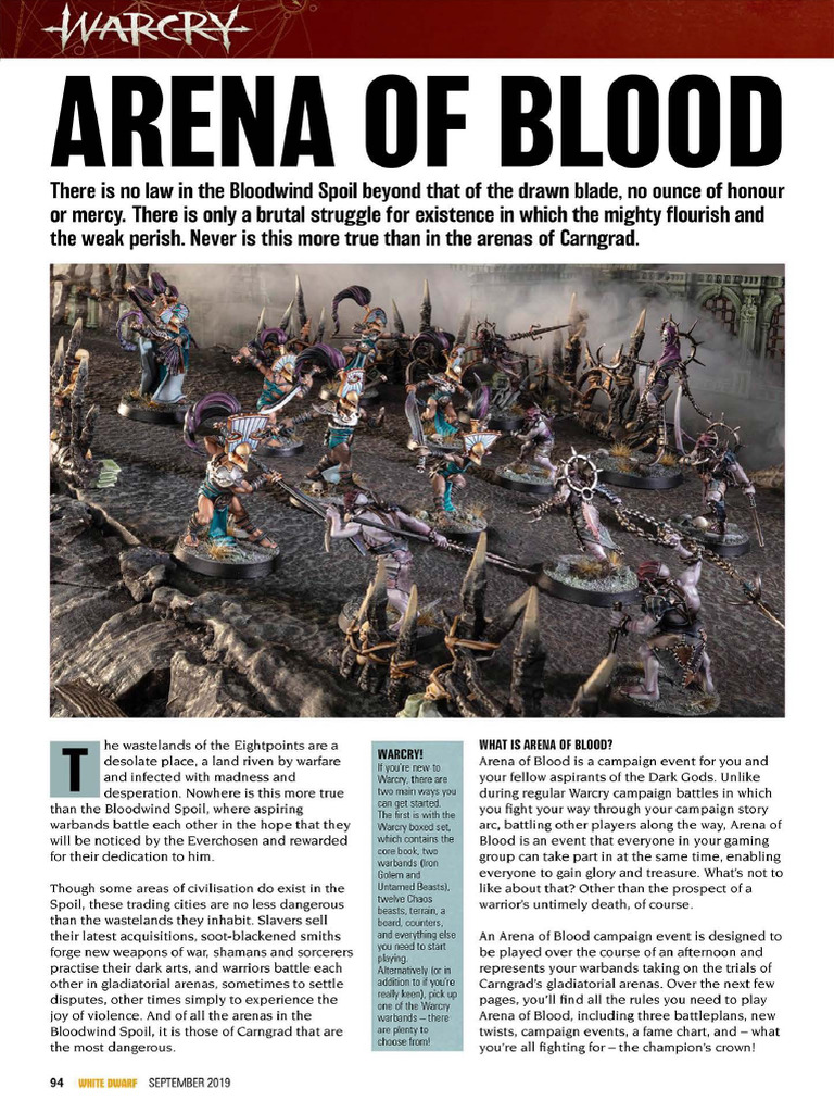 Warcry - Arena of Blood | PDF