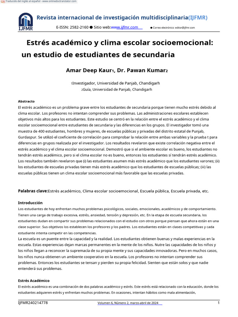 en Es | PDF | Escuelas | Aprendizaje
