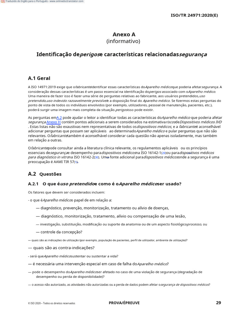 Iso TR 24971 2020 35 42.en - PT | PDF | Interface de usuário | Temperatura