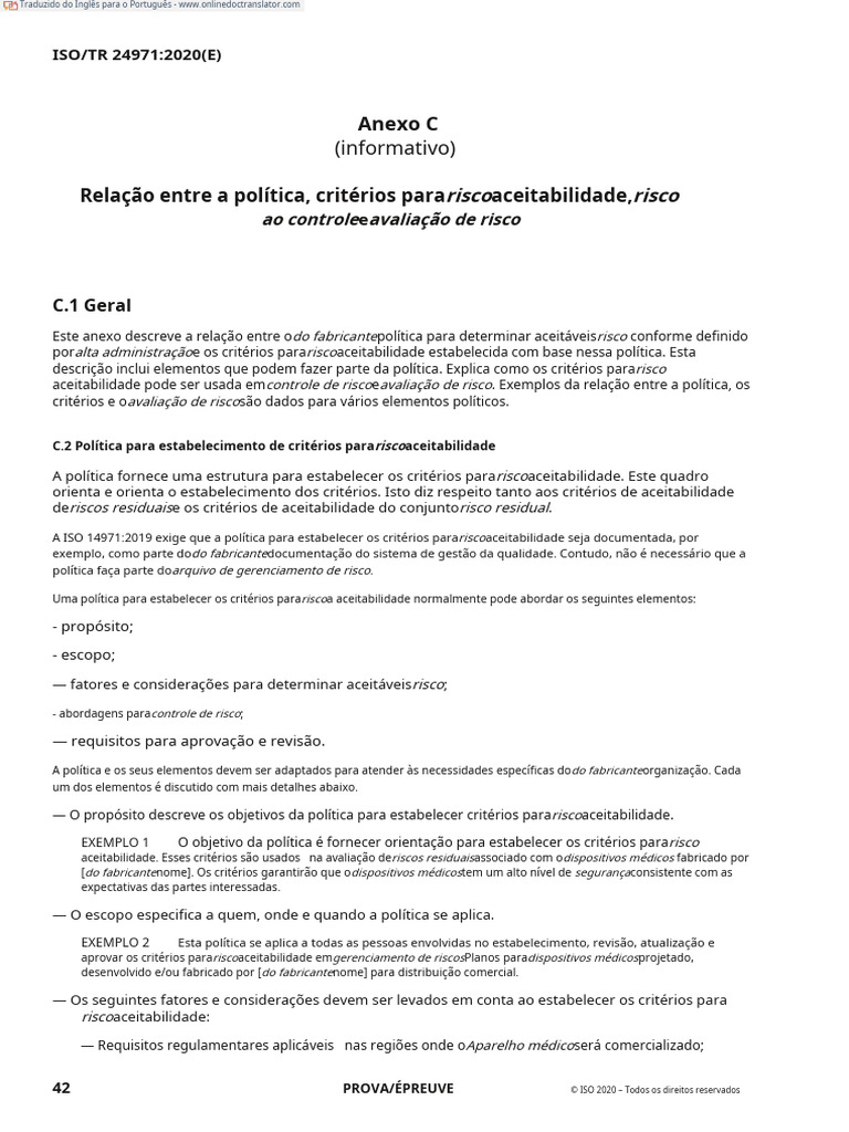 Iso TR 24971 2020 48 52.en - PT | PDF | Avaliação de risco | Economia