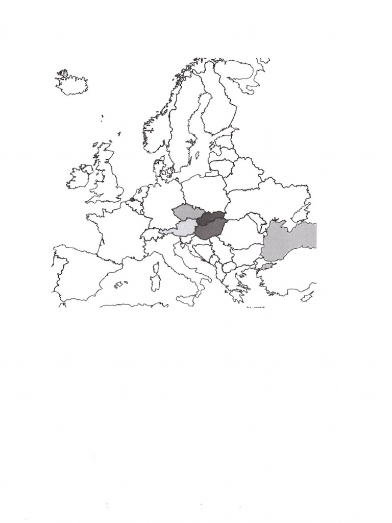 TŘ VL - Slepá Mapa Evropa | PDF