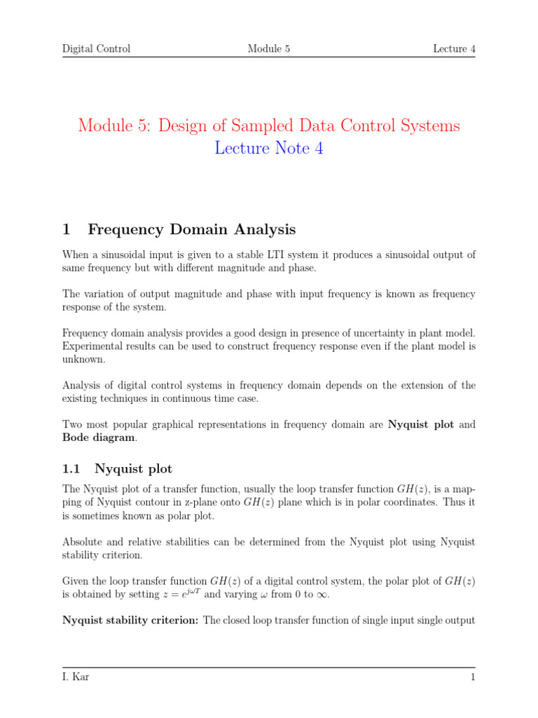 m5 Lec4 | PDF | Applied Mathematics | Control Theory