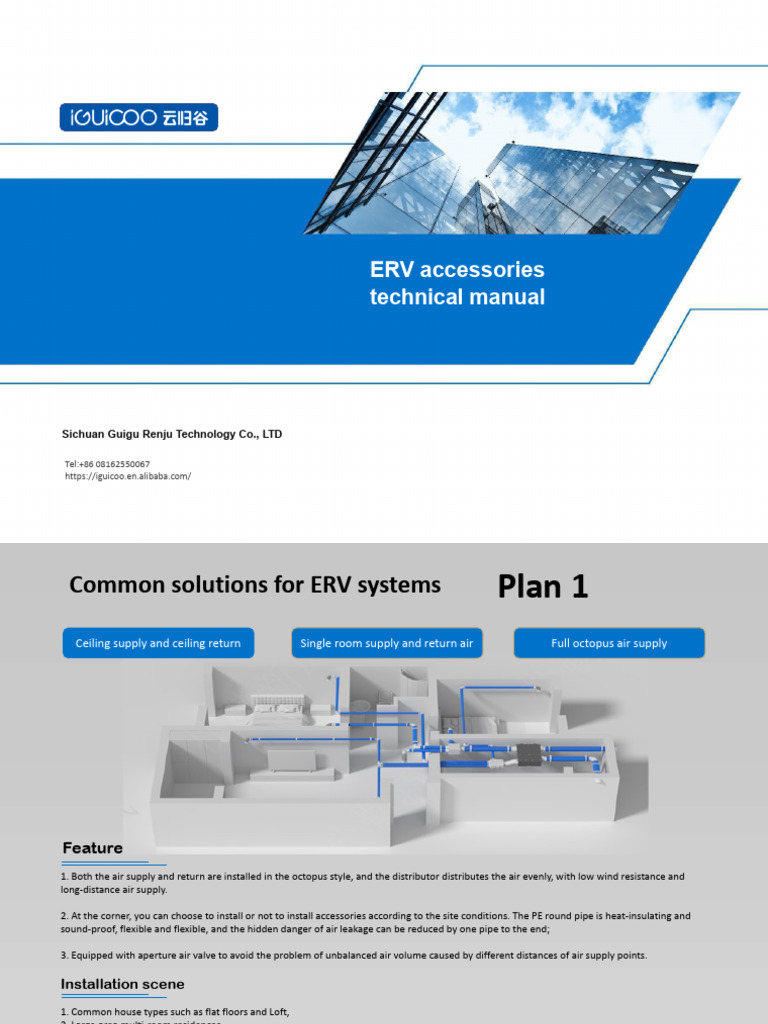 Octopus-Style ERV System Manual | PDF | Duct (Flow) | Pipe (Fluid ...