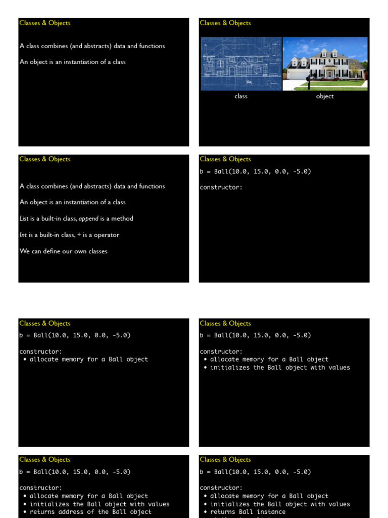 21-Objects 3 4pp | PDF | Class (Computer Programming) | Constructor ...
