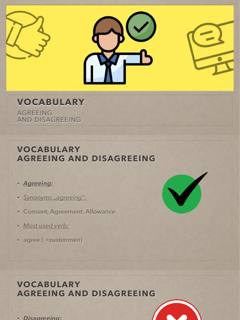 Agreeing and Disagreeing | PDF