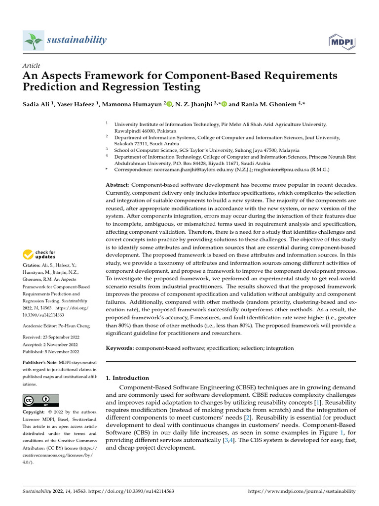 Sustainability Modeling in Engineering | PDF | Software Testing ...