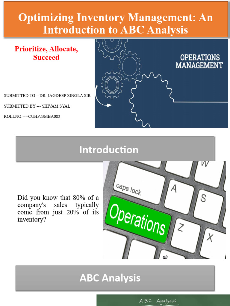 Optimizing Inventory Management Pdf