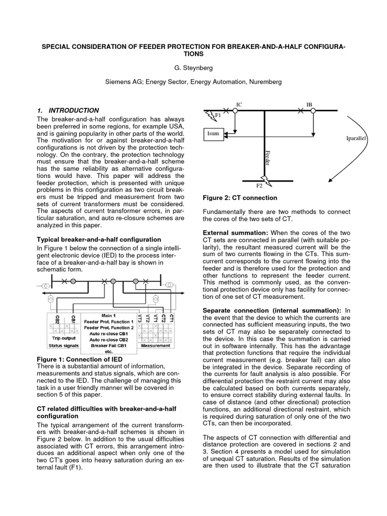 Special - Considerations - Breaker - and - Half Scheme For Feeder ...