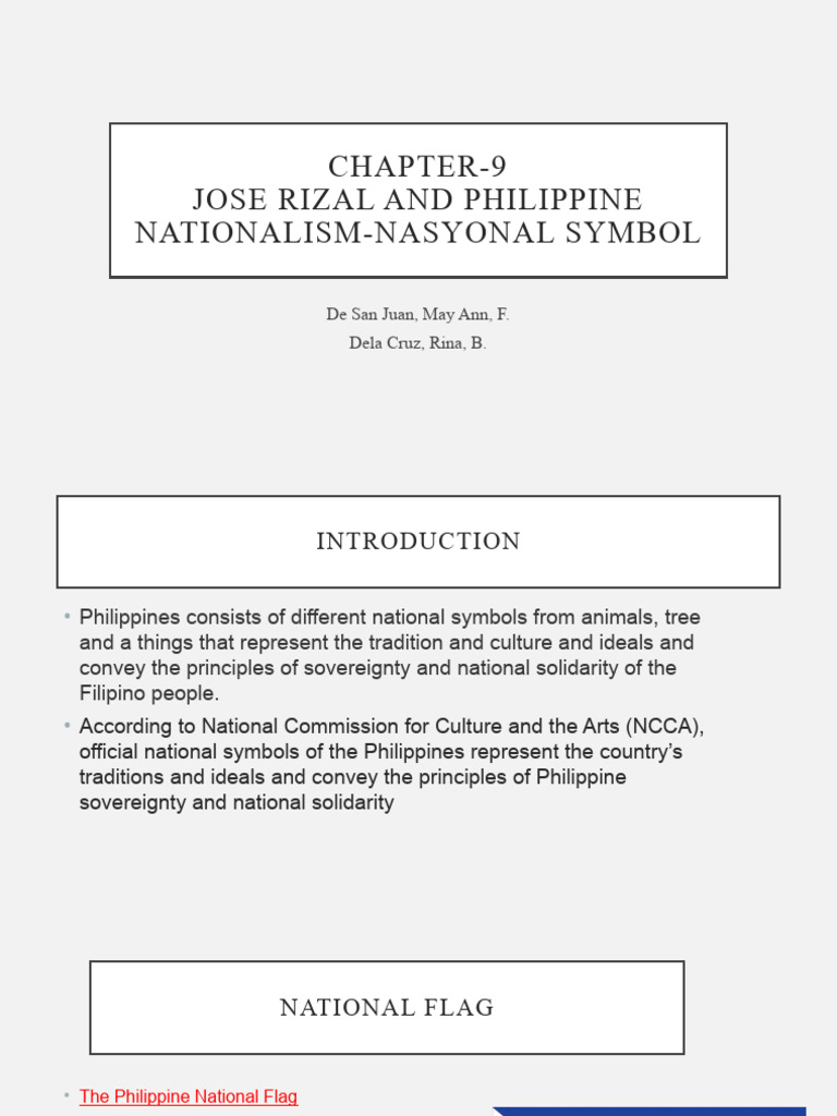 CHAPTER 9.national Symbol Report | PDF | Philippines
