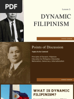 Lesson 2 Dynamic Filipinism | PDF | Nationalism | Free Will