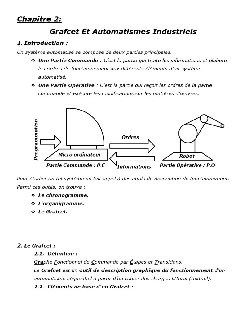 Introduction au Grafcet et Automatisme | PDF | Électricité | Ingénierie