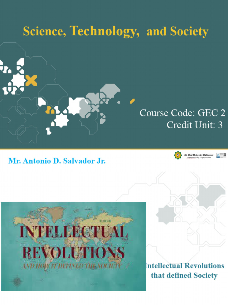 STS Intellectual Revolutions That Defined Society | PDF | Science ...