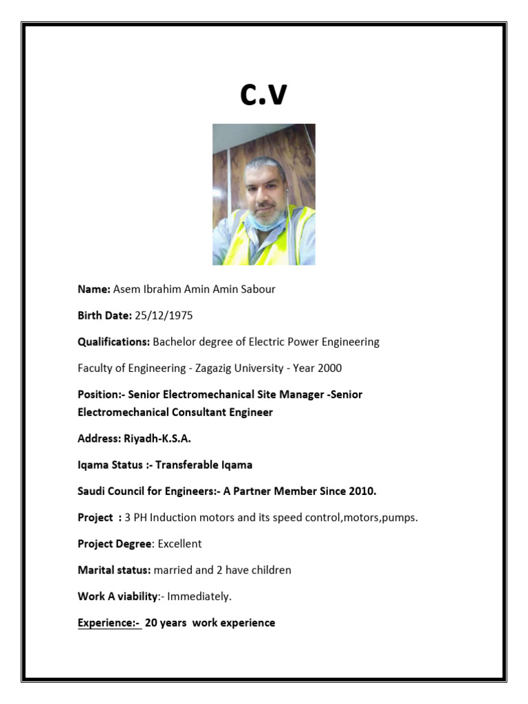 CV-Asem Ibrahim Amin Amin Sabour Compressed-5!3!240519 122636 | Download Free PDF | Sewage ...