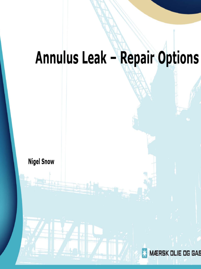 Annulus Leak Repair Strategies | PDF | Casing (Borehole)