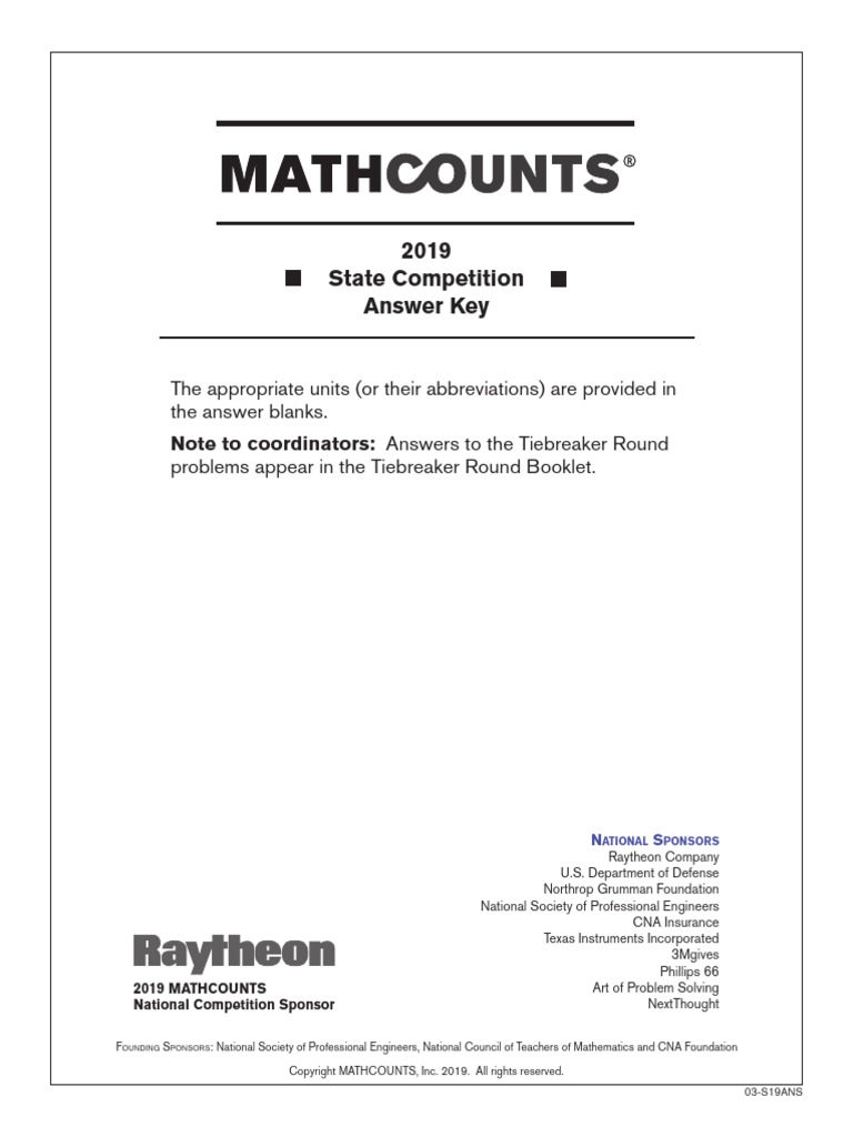 2019 State Answer | PDF | Currency | Numismatics