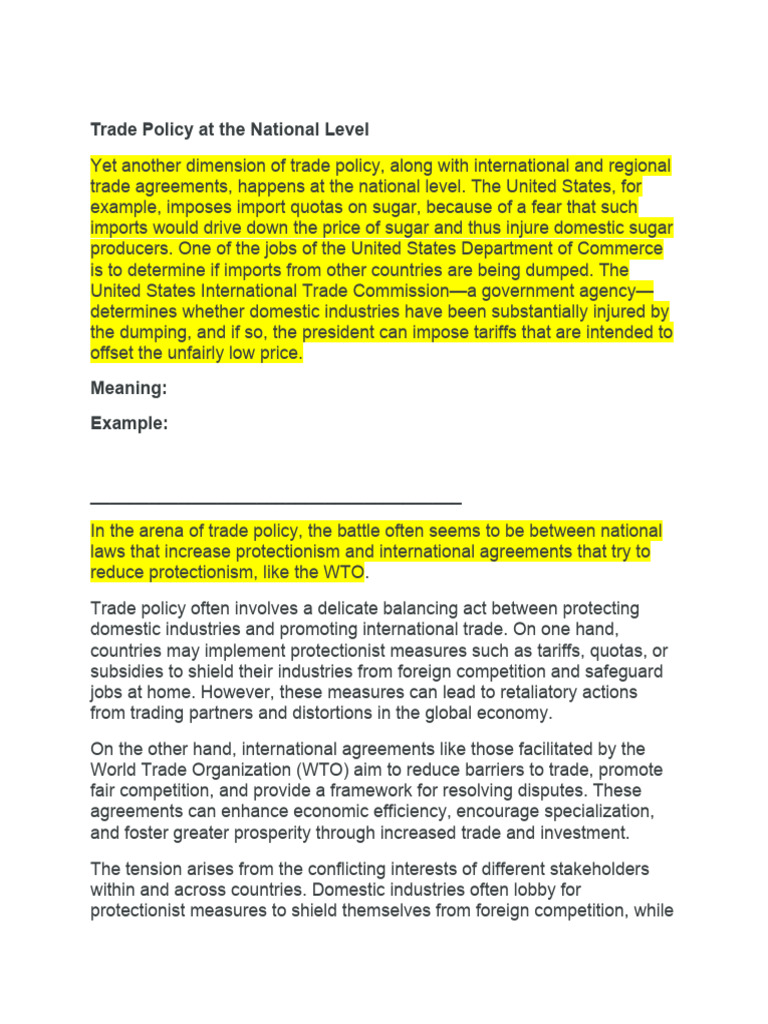 For Trade | PDF | Protectionism | World Trade Organization