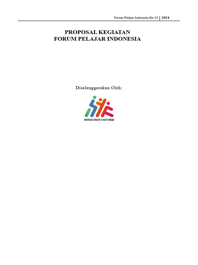 Forum Pelajar Indonesia Ke-13 2024 | PDF | Bisnis | Ilmu Sosial