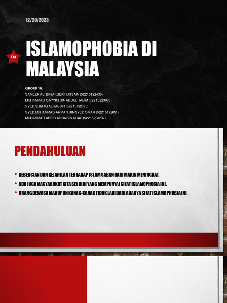 Isu Isu Slide Islamphobia | PDF | Agama & Spiritualitas