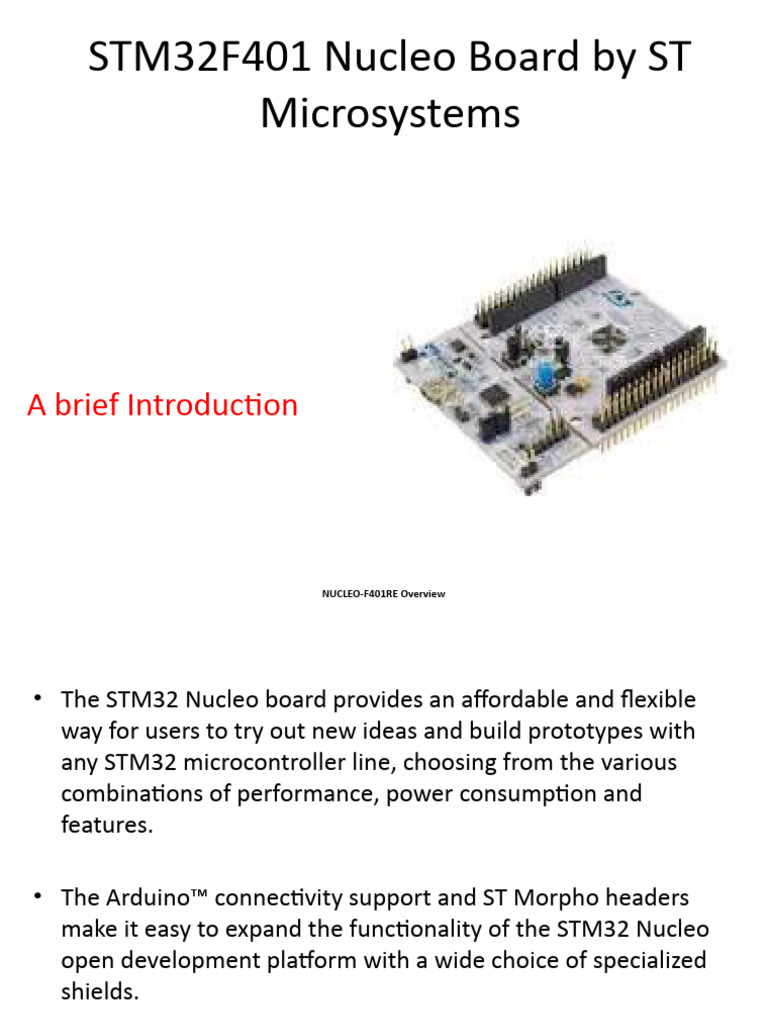 1_1_STM32F401 Nucleo Board Details | PDF | Microcontroller | Computer Engineering