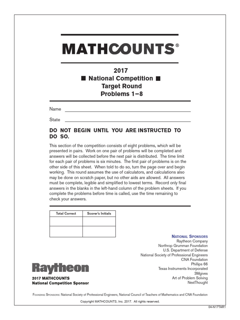 2017 National Target | PDF | Mathematics