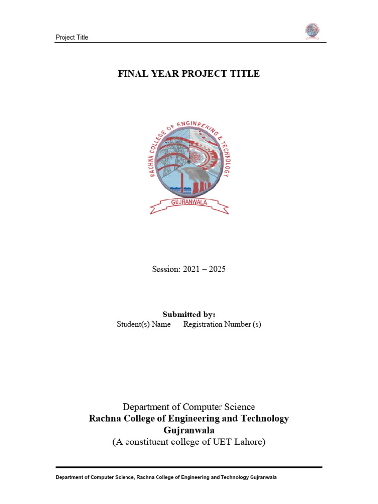 FYP Proposal Template | PDF | System | Application Software