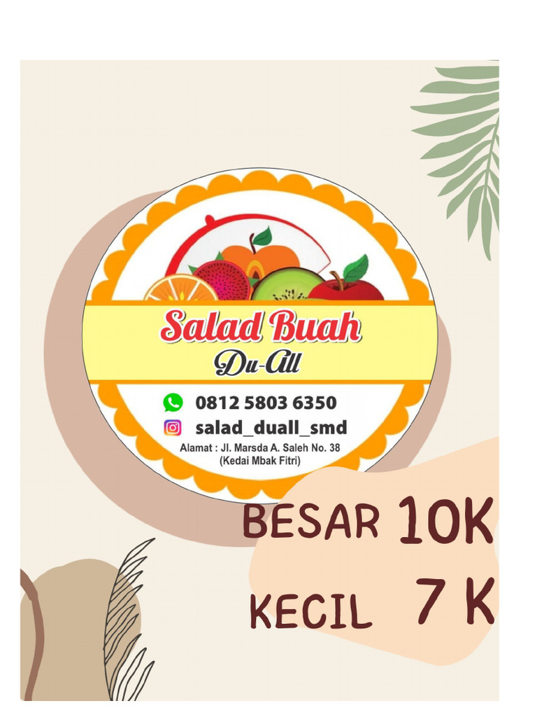 menu kedai | PDF