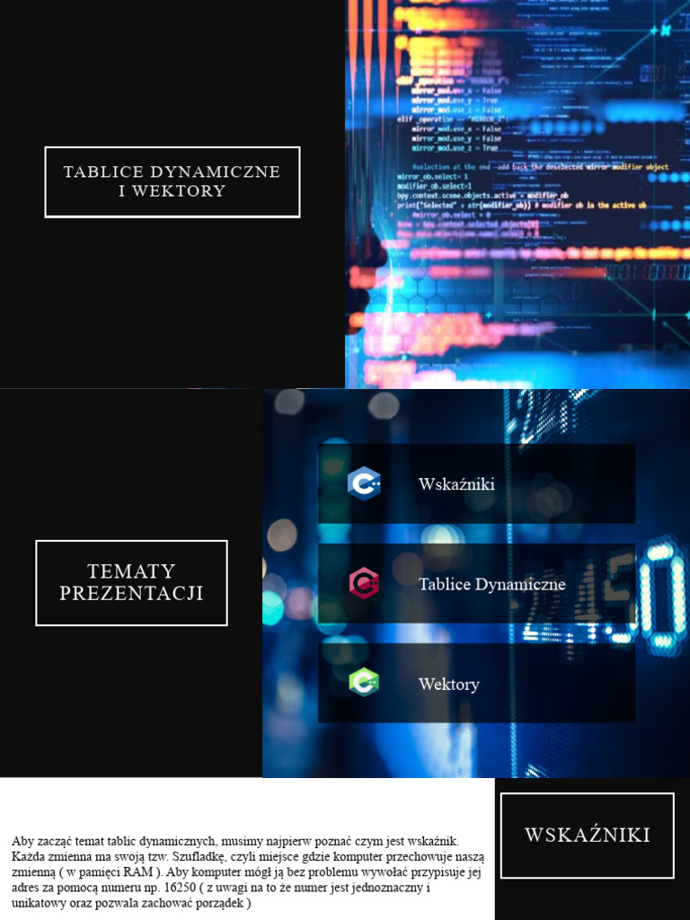 Tablice Dynamiczne I Wektory | PDF