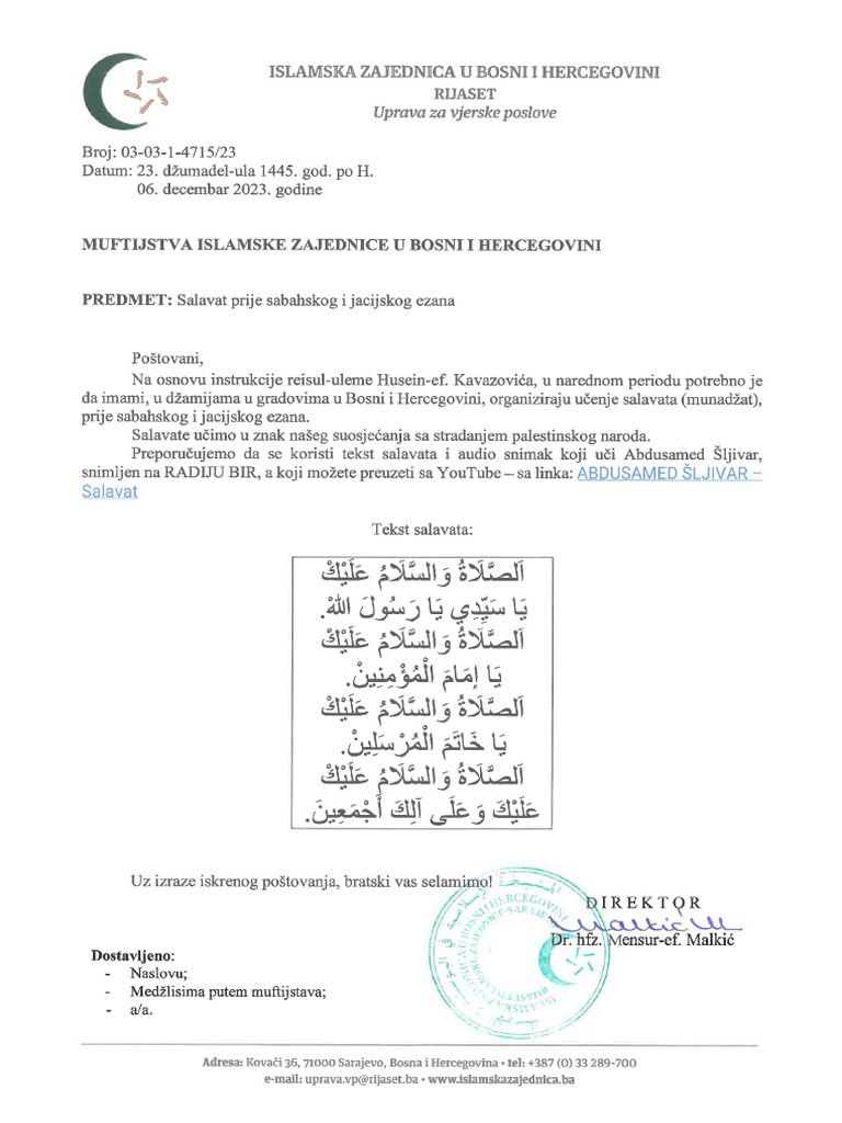 Salavati u džamijama (1) (1) | PDF