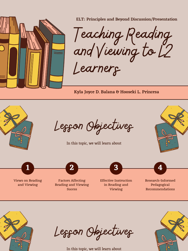 Teaching Reading and Viewing To L2 Learners | PDF | Reading ... Teaching Reading and Viewing To L2 Learners | PDF | Reading ...