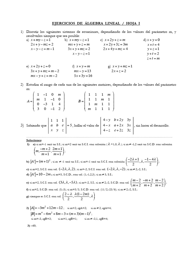 Álgebra I | PDF | Álgebra | Matemáticas