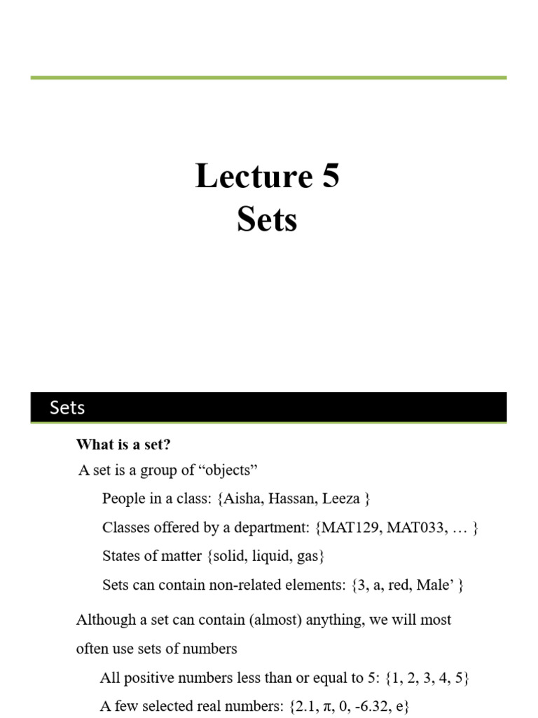Lecture 5 Pdf Integer Mathematical Concepts