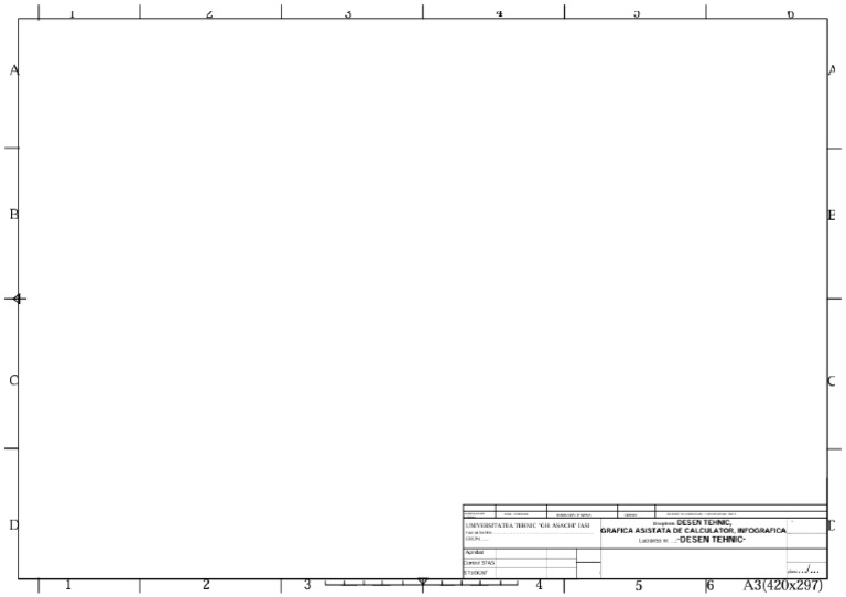 Plansa A3 Desen Tehnic | PDF