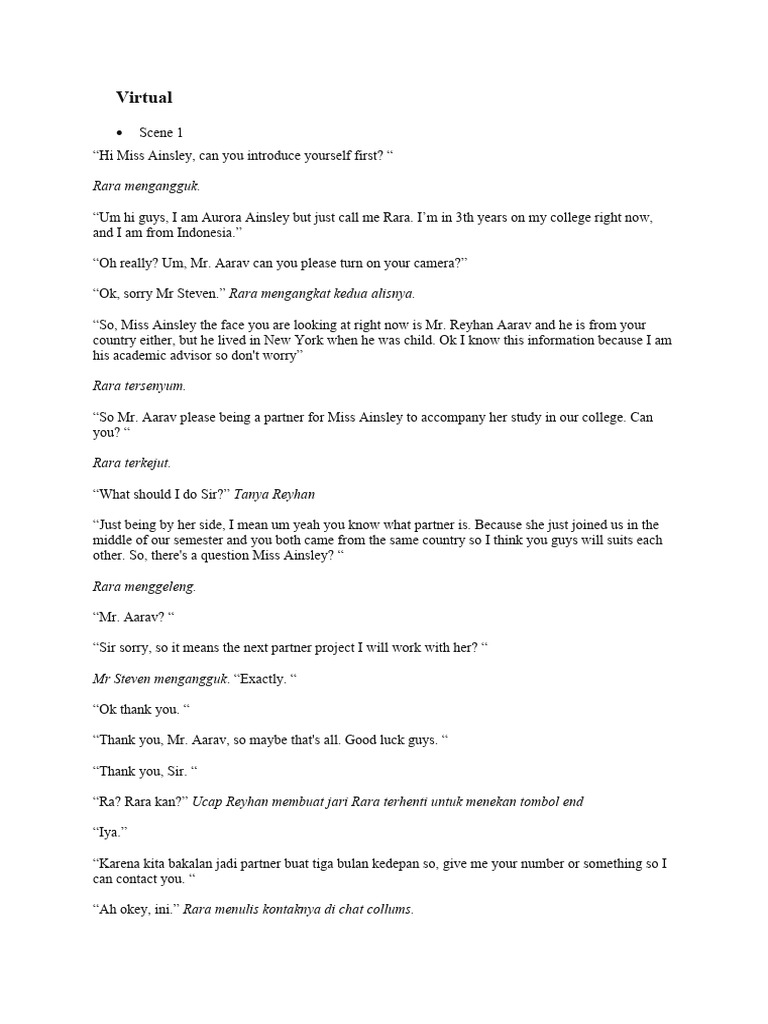 Group 5 Drama - Virtual Script | PDF