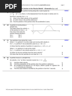 IGCSE Edexcel Differentiation Practice | PDF | Acceleration | Velocity