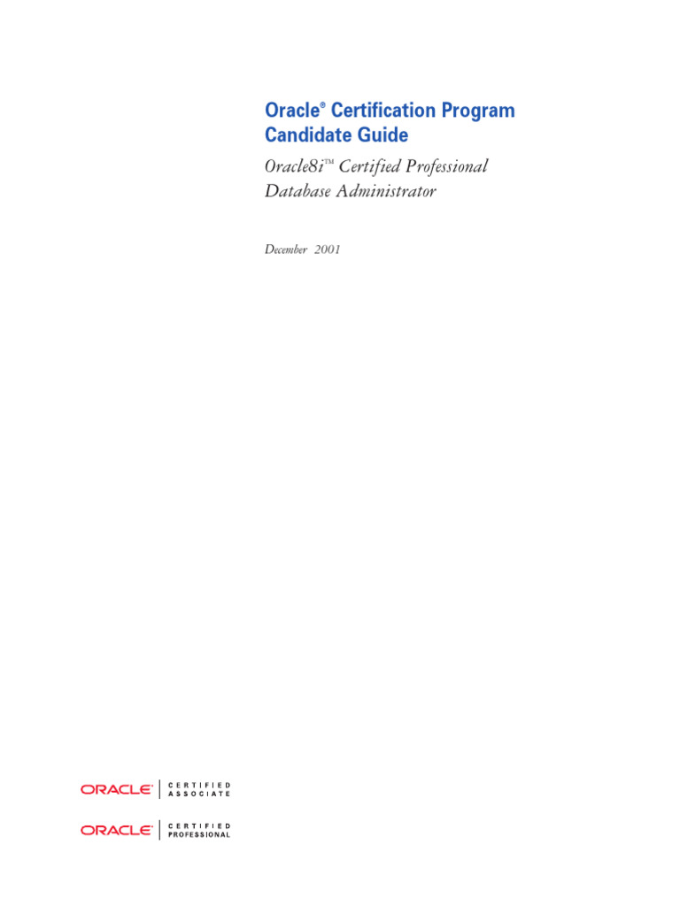 Dba8i CG | Download Free PDF | Sql | Oracle Database