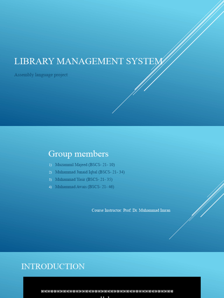 Library Management System | PDF